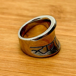 Breuning 925 Sterling Silver Ring – Abstract Modernist Design - Etsy