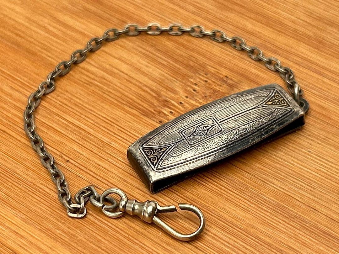 Vintage Hickok Beltogram Pocket Watch Belt Clip With Chain - Etsy