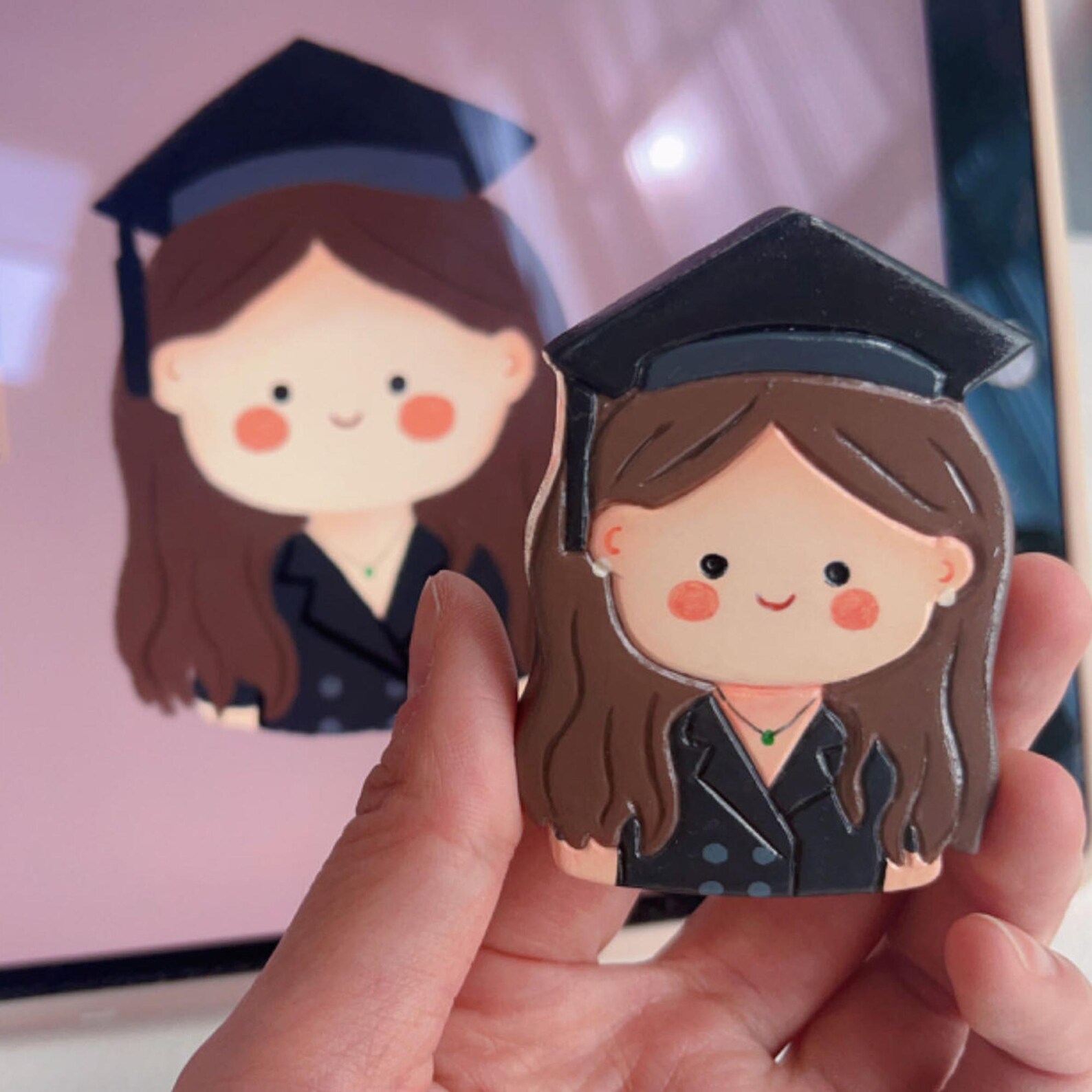 Avatar Customization Clay Handmade Refrigerator Magnet Brooch ...