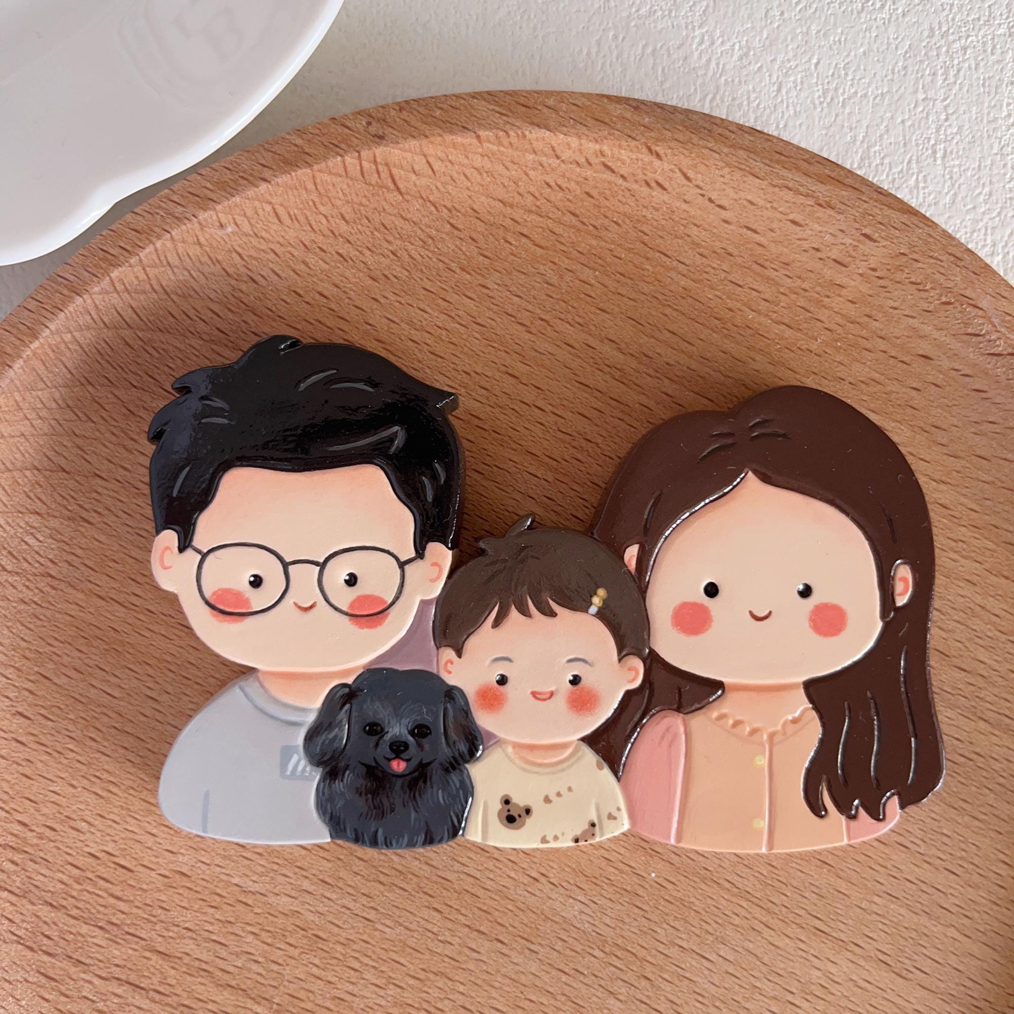 Avatar Customization Clay Handmade Refrigerator Magnet Brooch ...