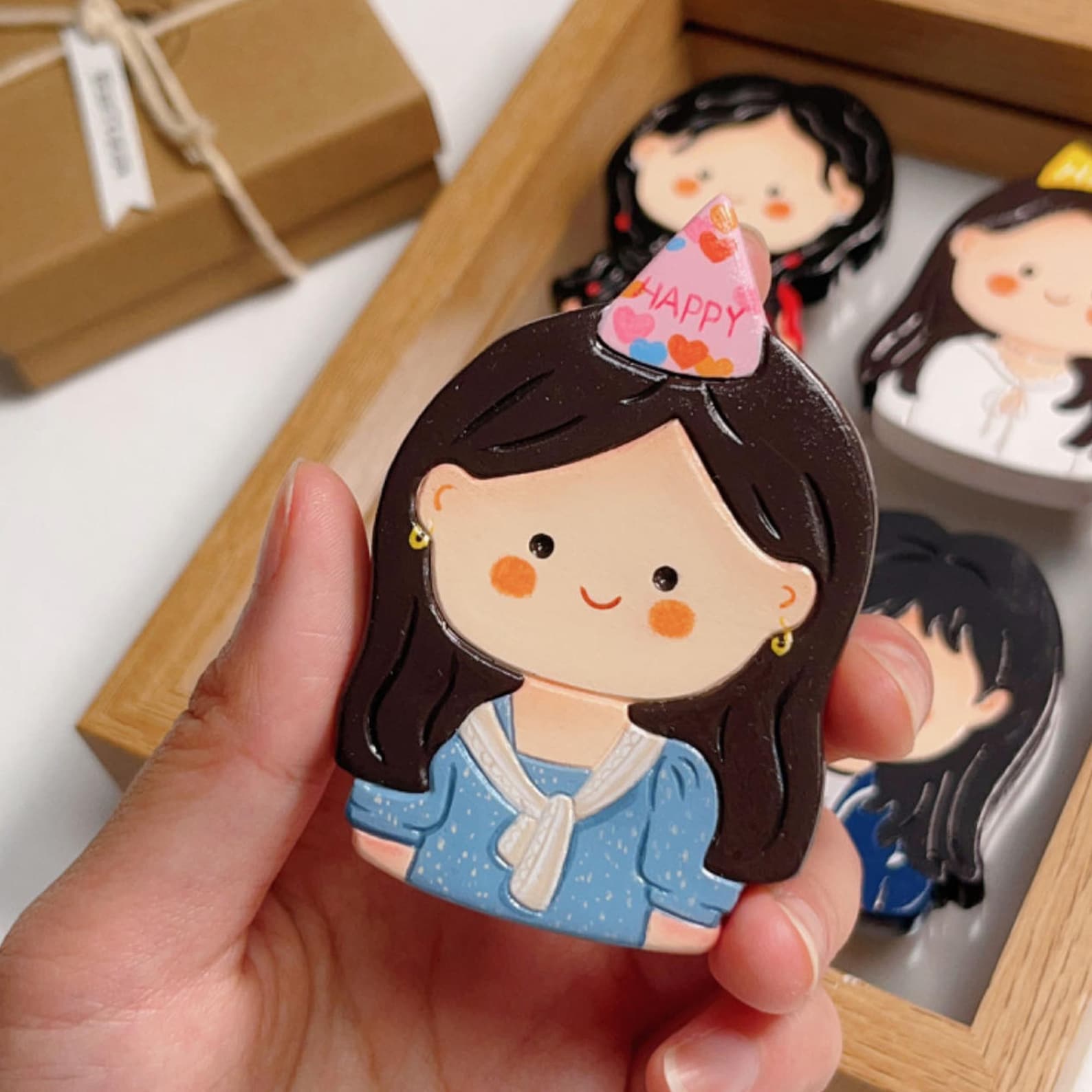 Avatar Customization Clay Handmade Refrigerator Magnet Brooch ...