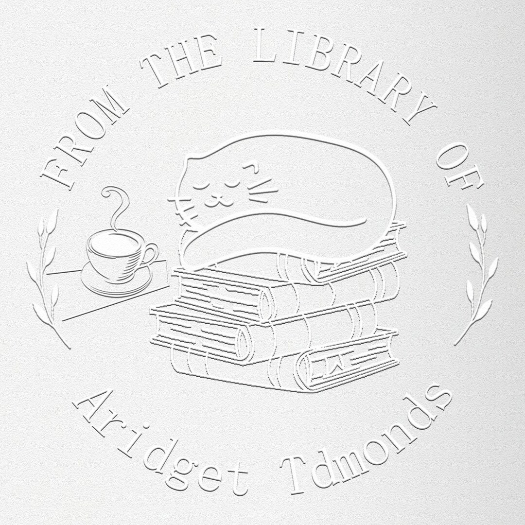 Custom Library Book Embosser: Personalized Book Lover Gift - Etsy
