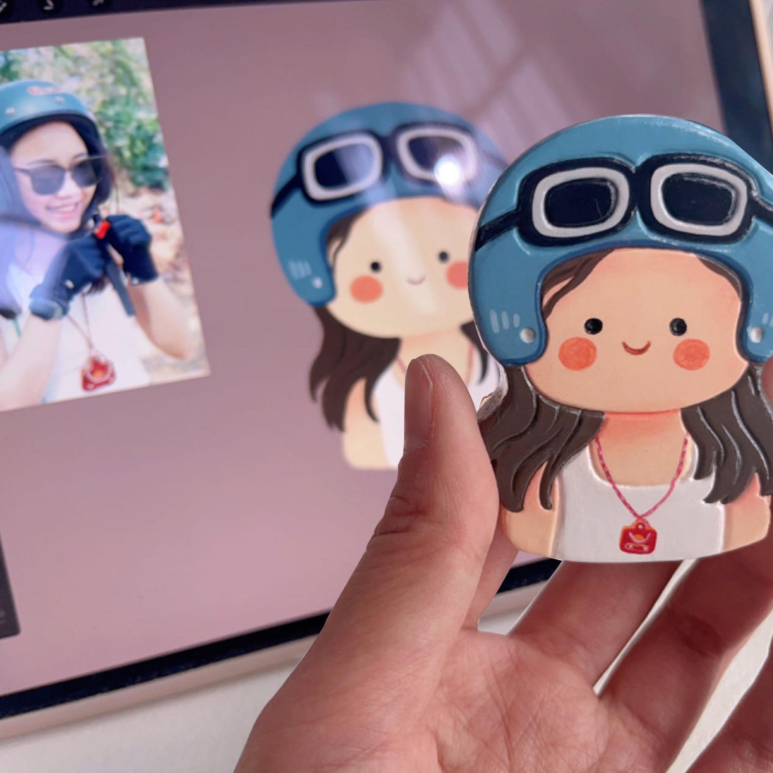 Avatar Customization Clay Handmade Refrigerator Magnet Brooch ...
