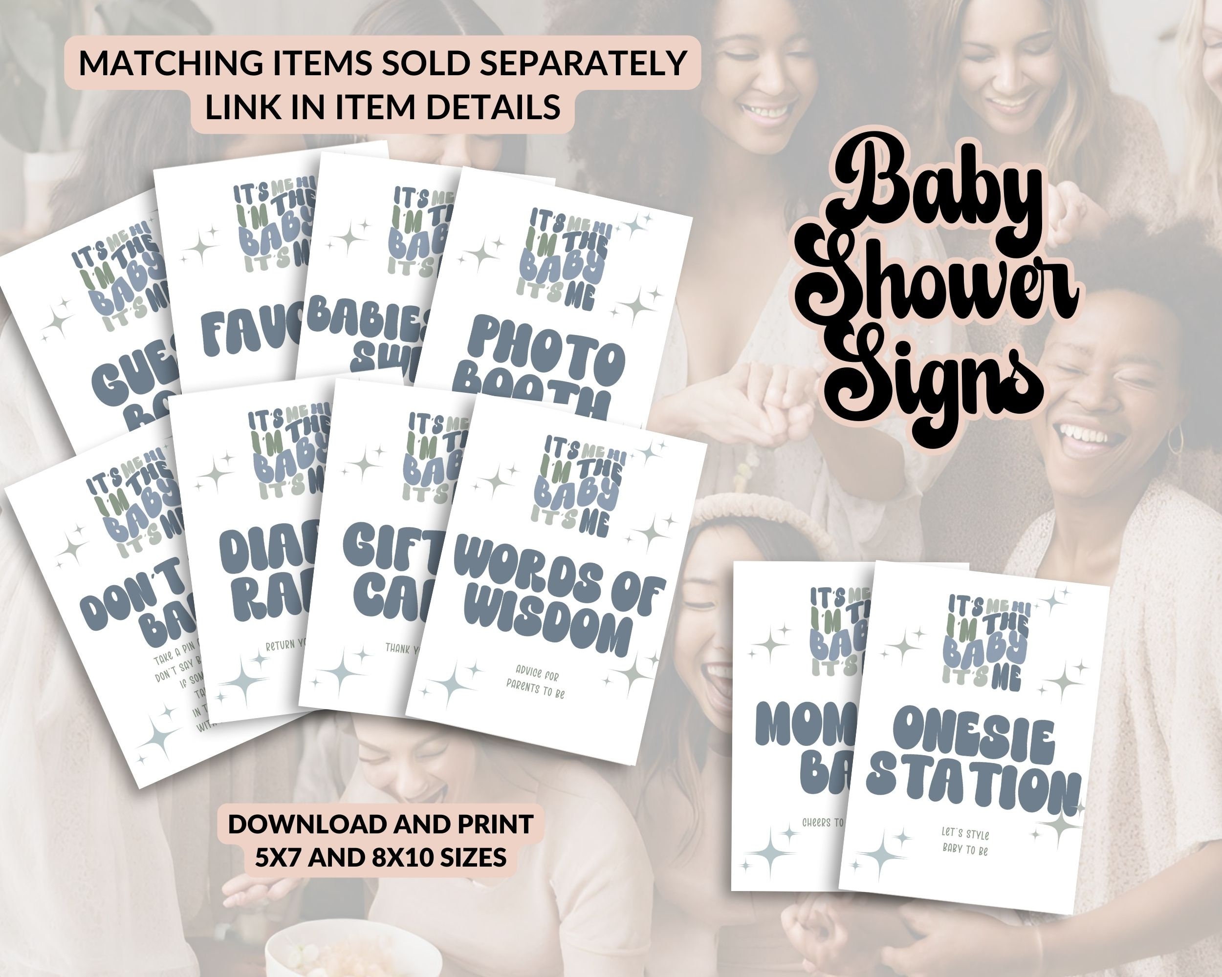 TS Lyrics Baby Shower Games Editable Boy Template Blue Green Groovy ...