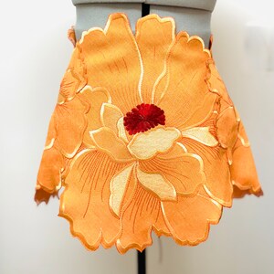 Embroidered Spring,large Flower Fairy Skirt , Spring Fae Floral Wrap ...