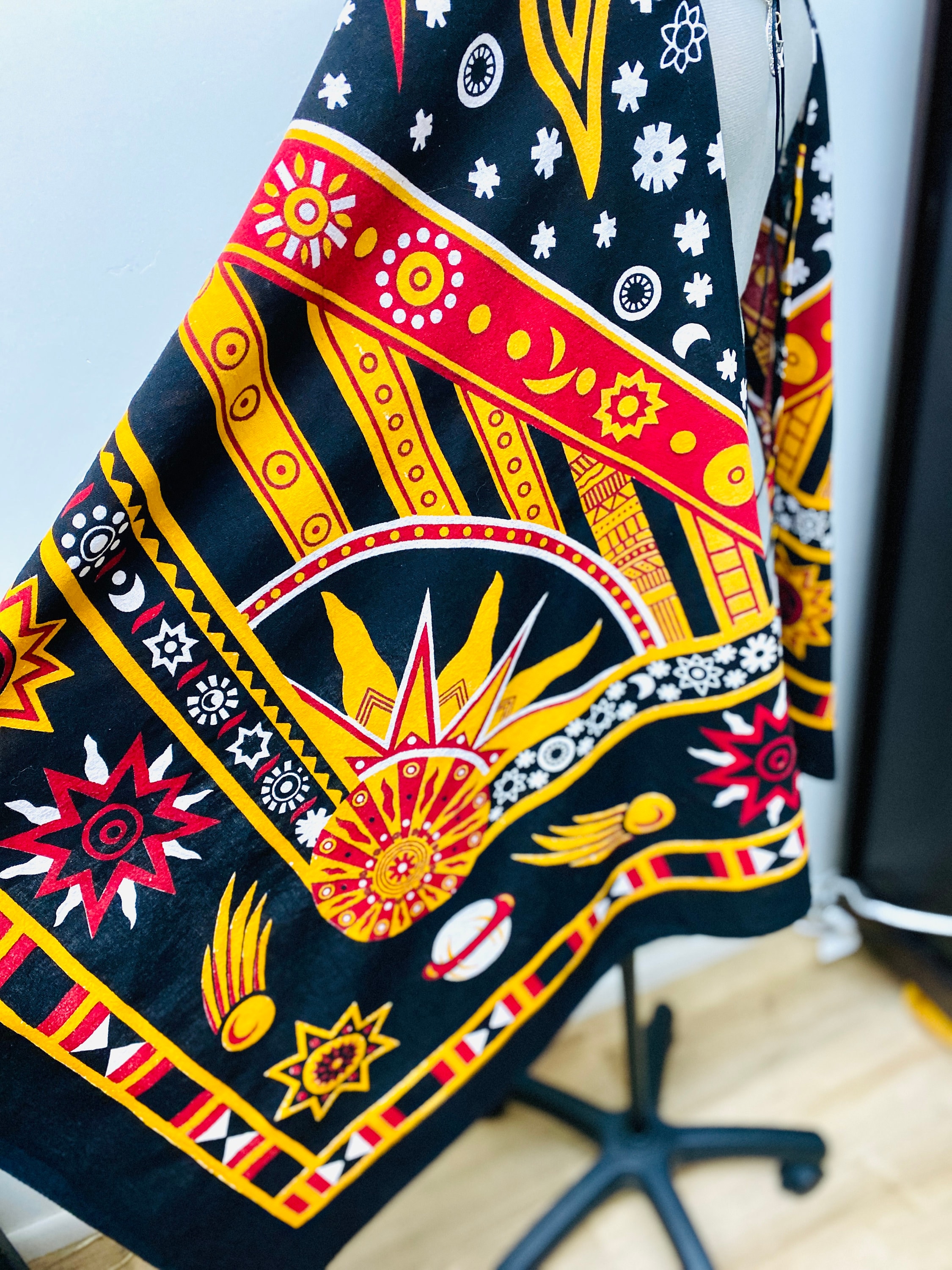 Boho, Hippy, Cosmic, Celestial Sun and Moon Festival Cloak, Sun Cover ...