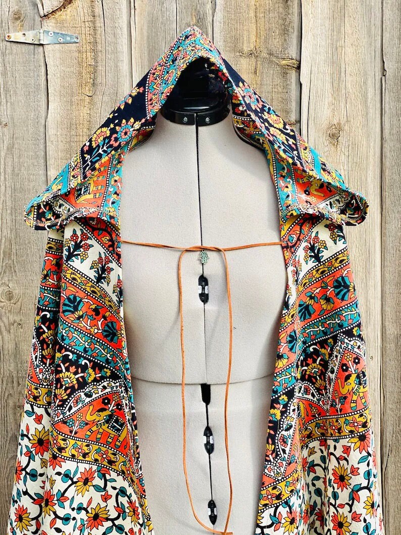Romany, Renaissance Festival Cape, Boho Festival Cloak,belly Dancer ...