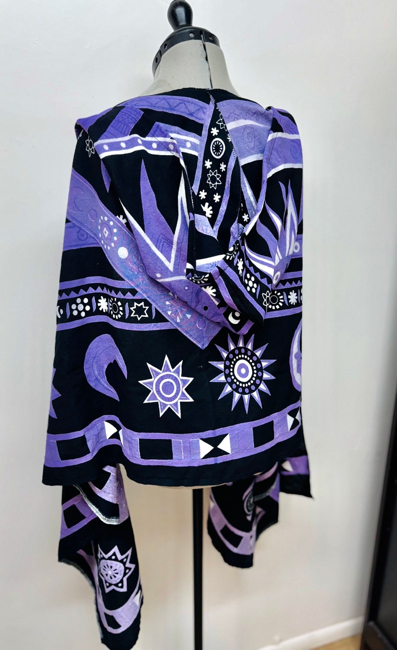Gothic Purple, Black ,cosmic, Celestial Sun & Moon Festival Cloak, Sun ...