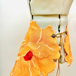 Embroidered Spring,large Flower Fairy Skirt , Spring Fae Floral Wrap ...