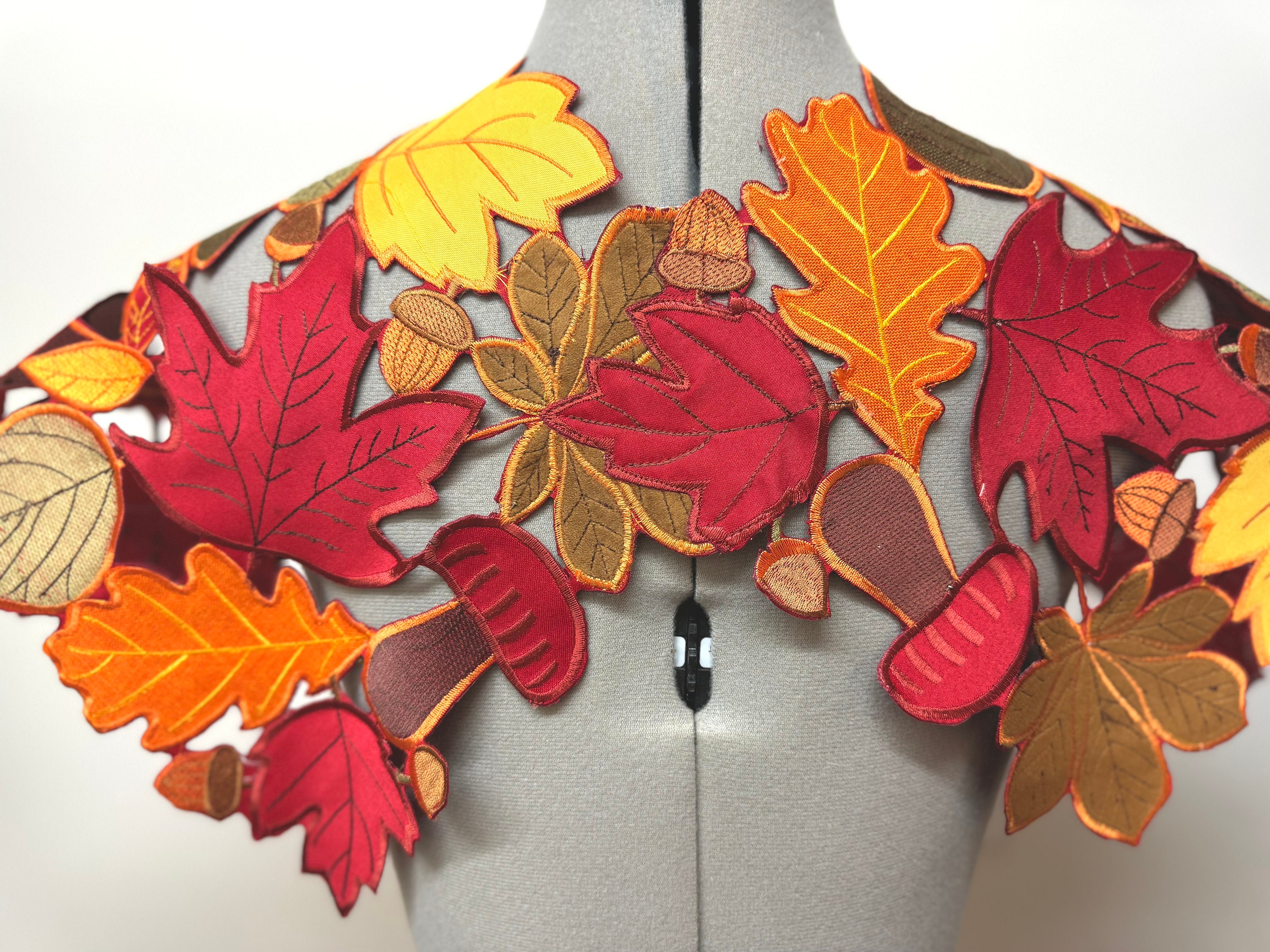 Mushroom, Fall Leaf Fairy Capelet, Spring Fae , Fairy Wing Friendly ...