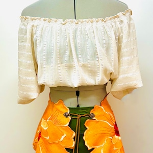 Embroidered Spring,large Flower Fairy Skirt , Spring Fae Floral Wrap ...