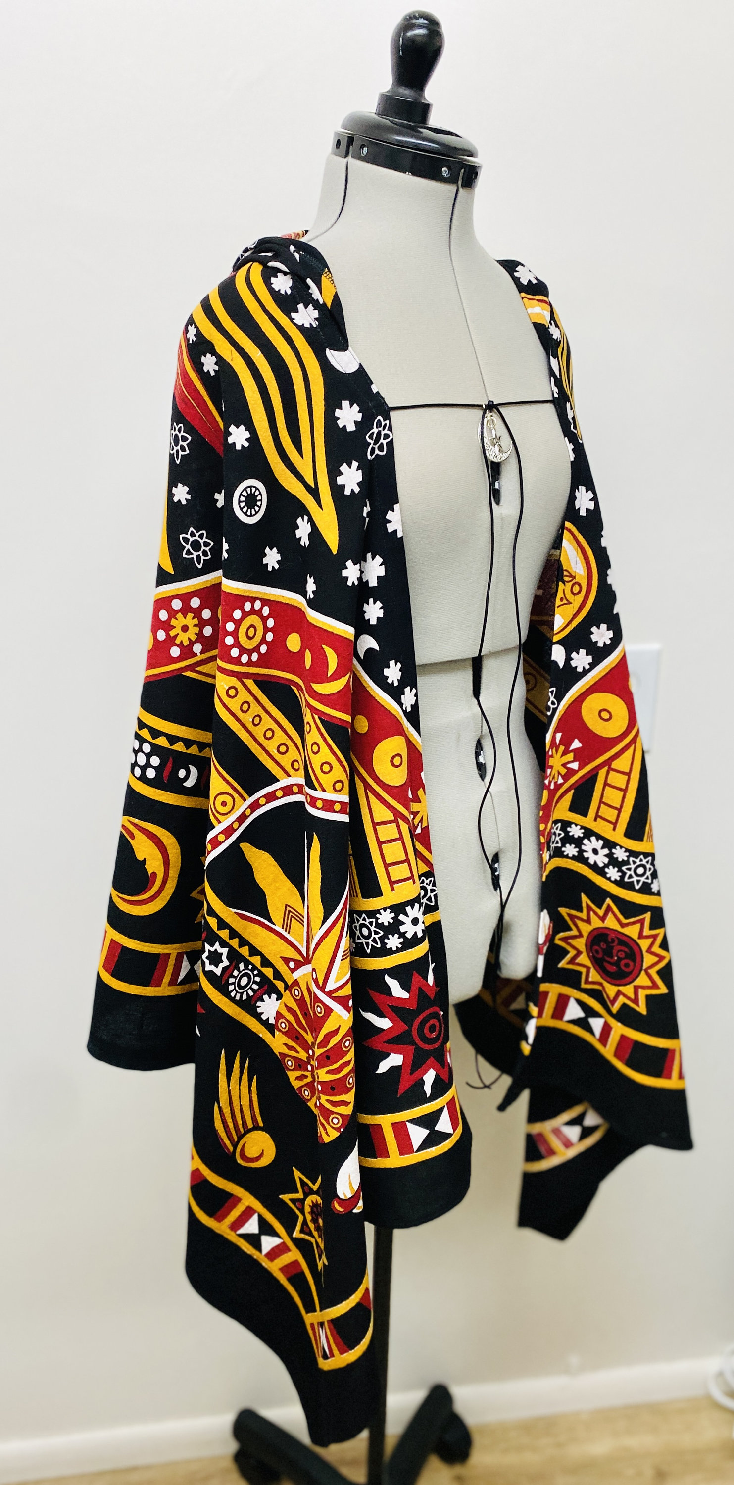 Boho, Hippy, Cosmic, Celestial Sun and Moon Festival Cloak, Sun Cover ...