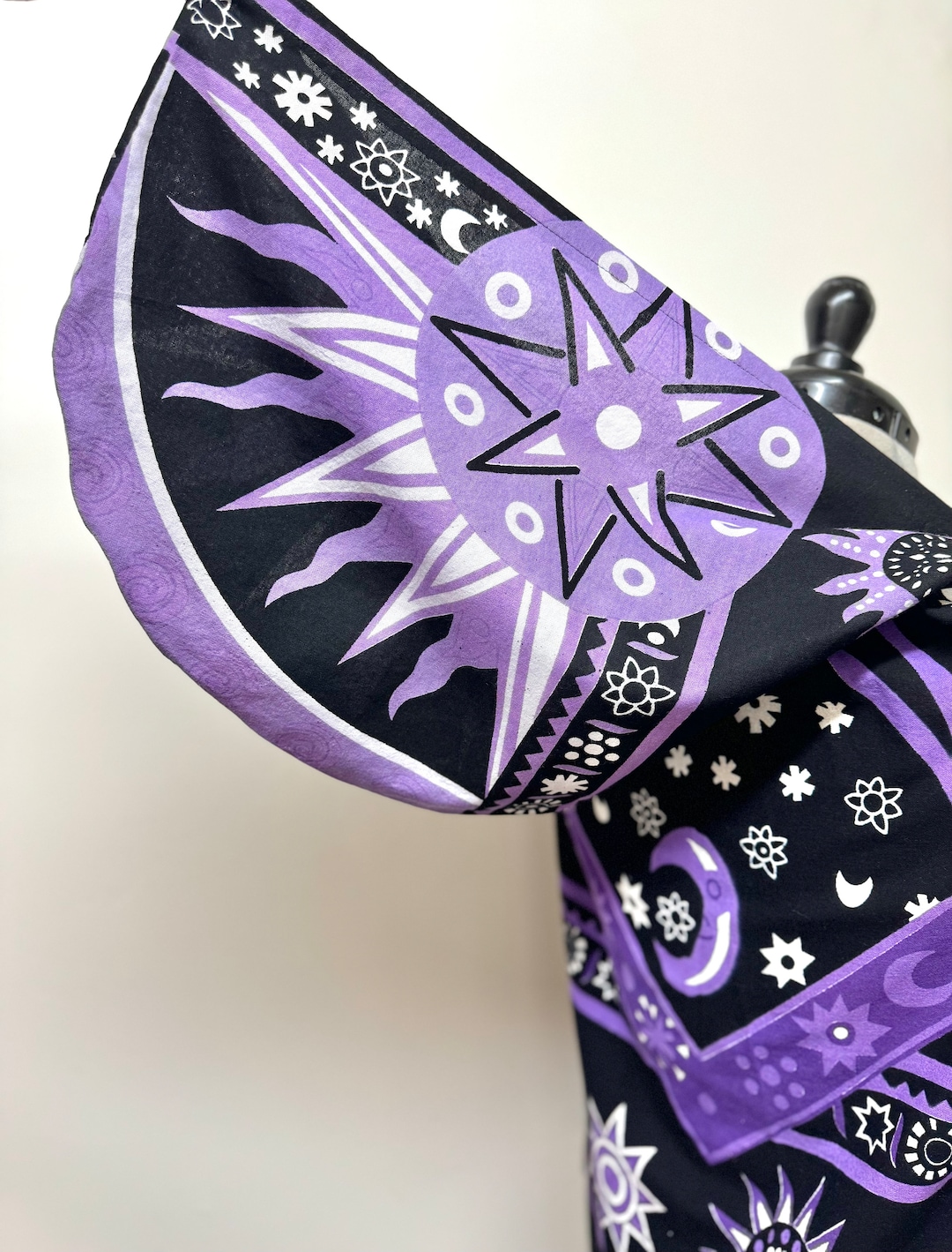 Starburst Gothic Purple, Cosmic, Celestial Sun & Moon Festival Cloak ...