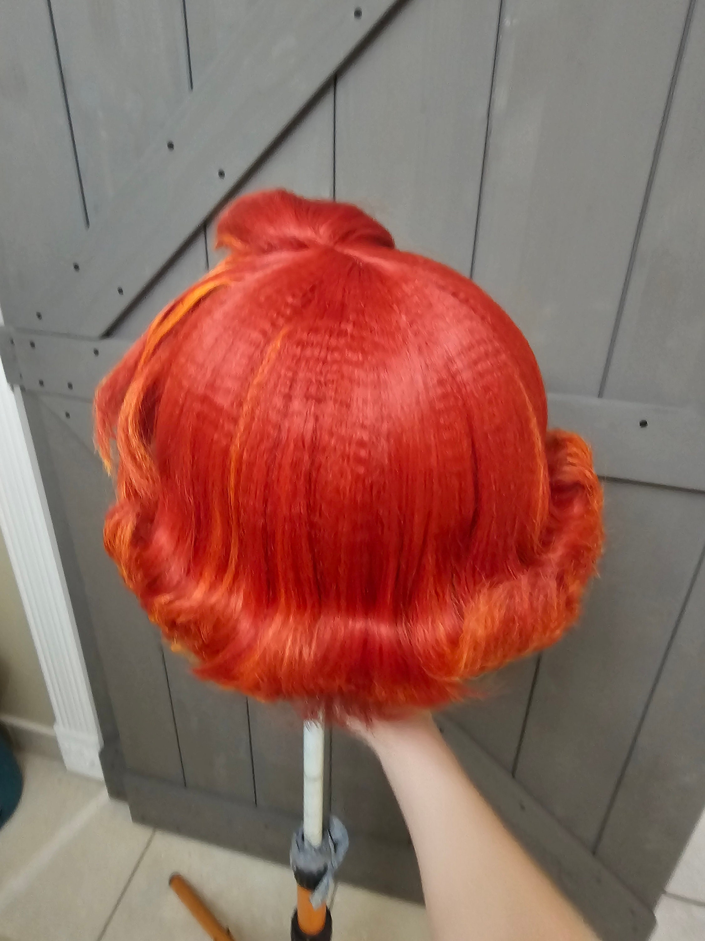 Nifty Hazbin Red Flip Cosplay Wig - Etsy