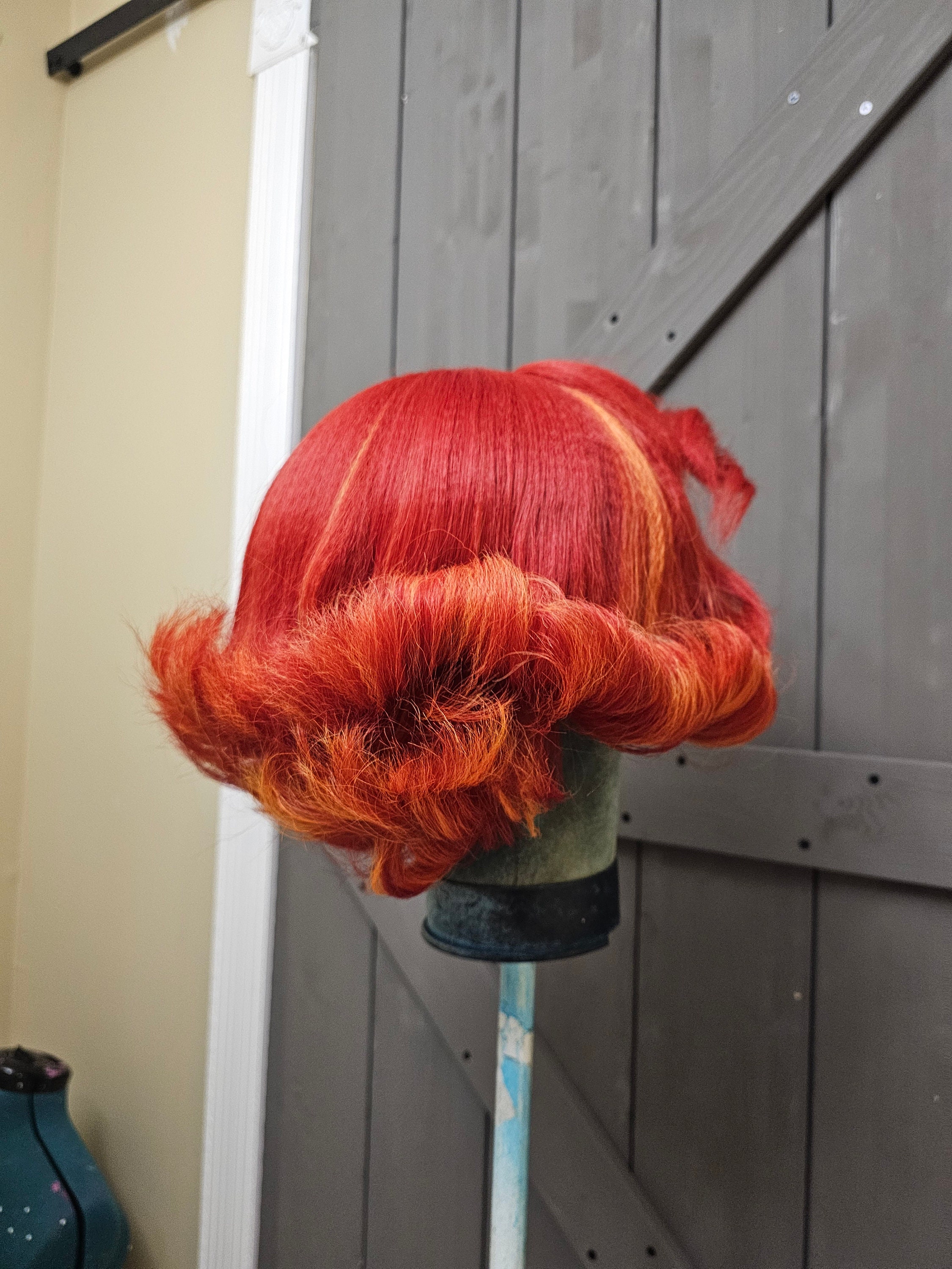 Nifty Hazbin Red Flip Cosplay Wig - Etsy