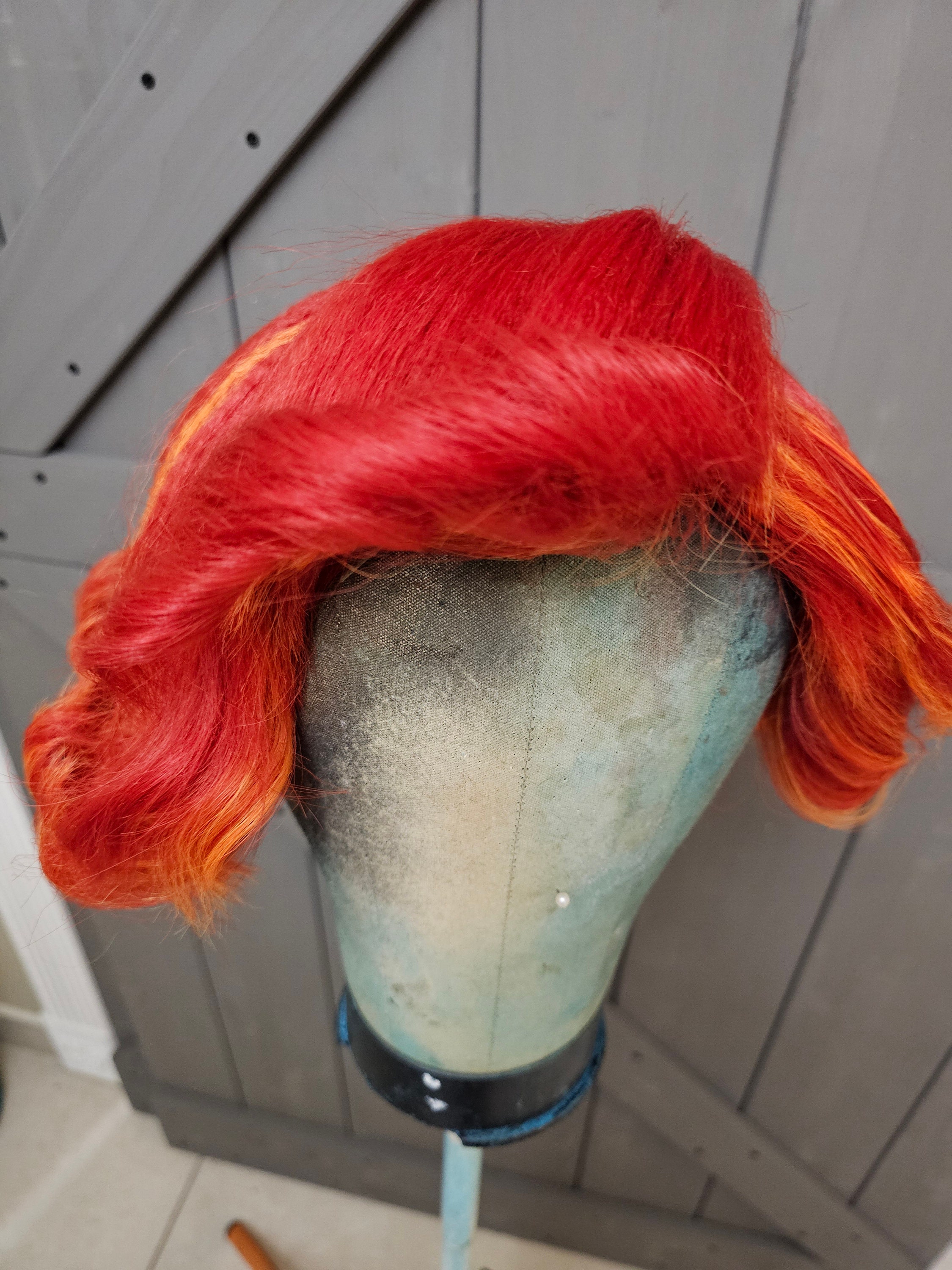 Nifty Hazbin Red Flip Cosplay Wig - Etsy