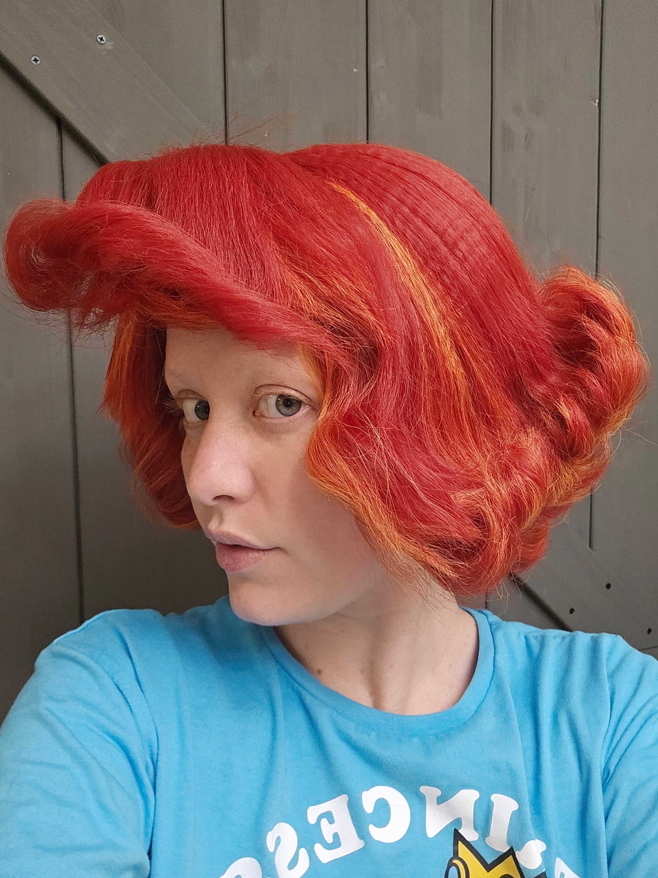 Nifty Hazbin Red Flip Cosplay Wig - Etsy