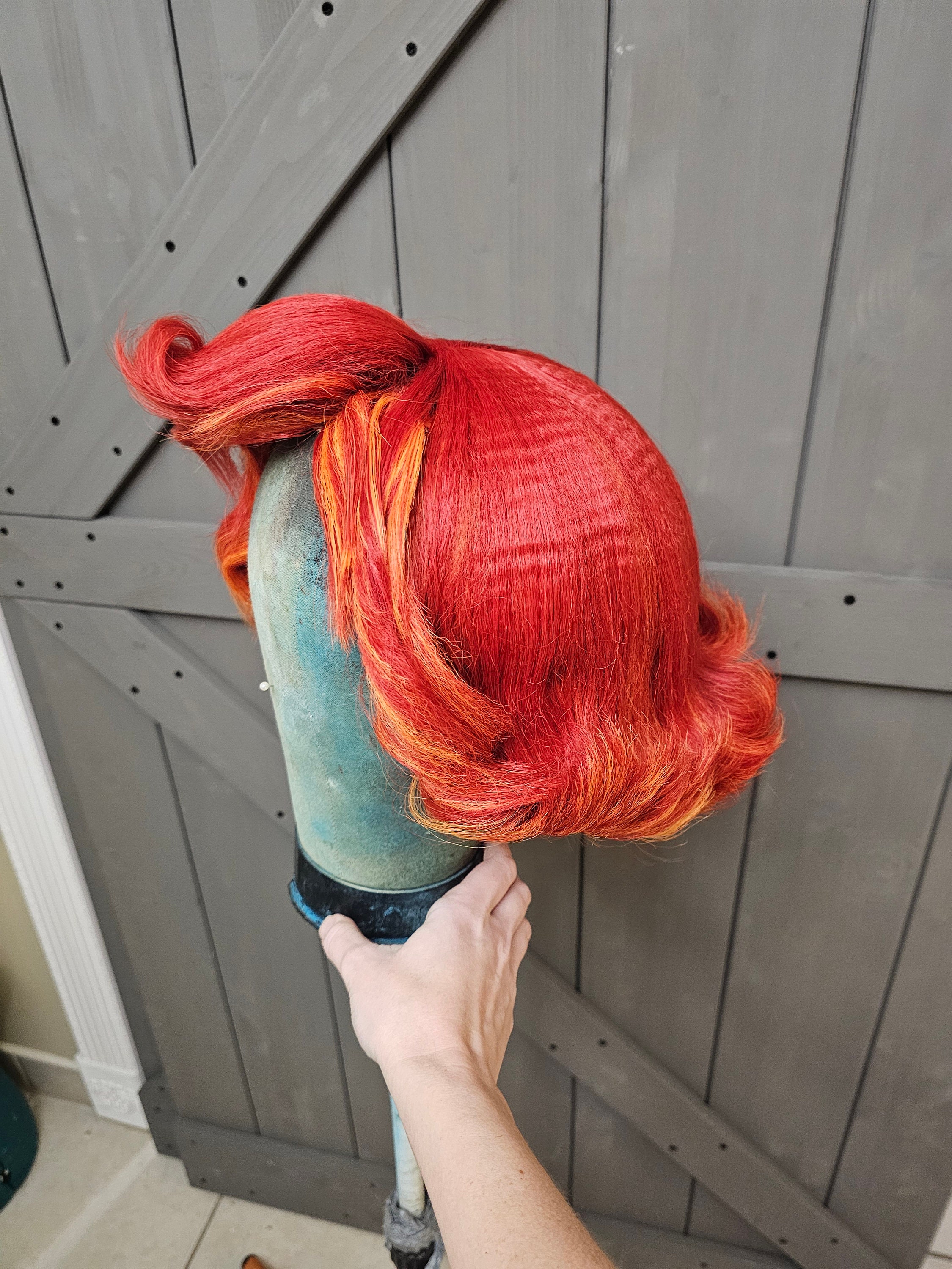 Nifty Hazbin Red Flip Cosplay Wig - Etsy