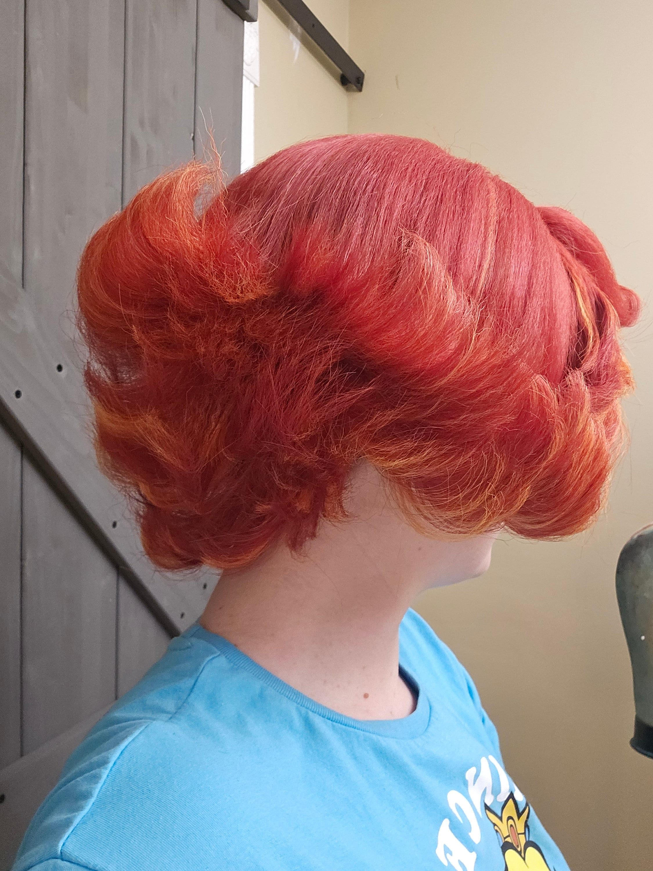 Nifty Hazbin Red Flip Cosplay Wig - Etsy