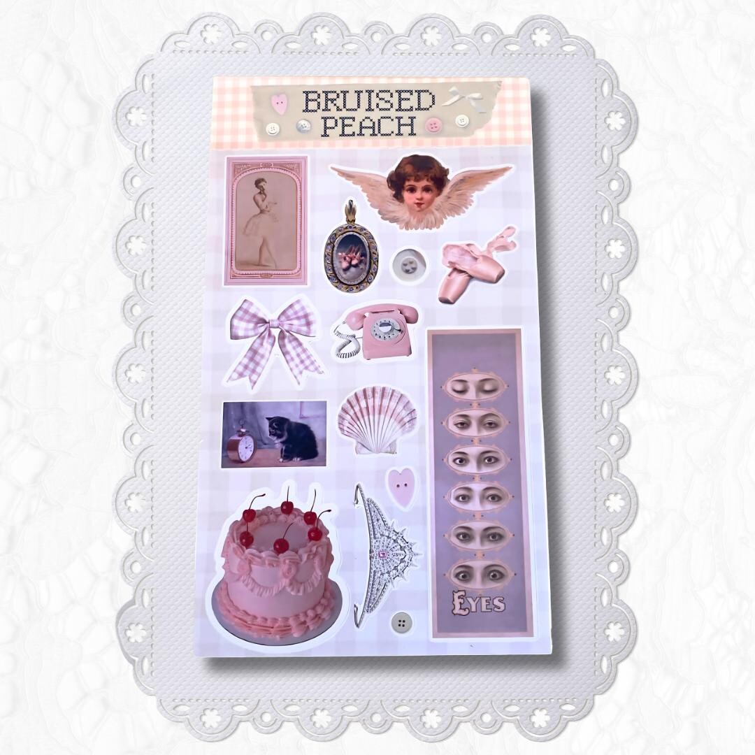 Sugar and Scarlet Sticker Sheet - Etsy