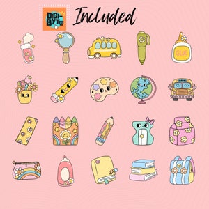 Pastel School Clipart Back to School Teacher Clipart Education Clipart ...