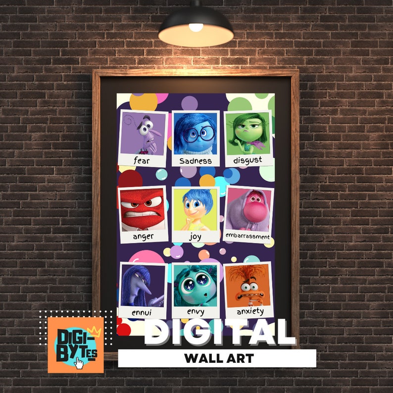 Inside Out 2 Wall Art Prints: Emotions Clipart (digital Download) - Etsy
