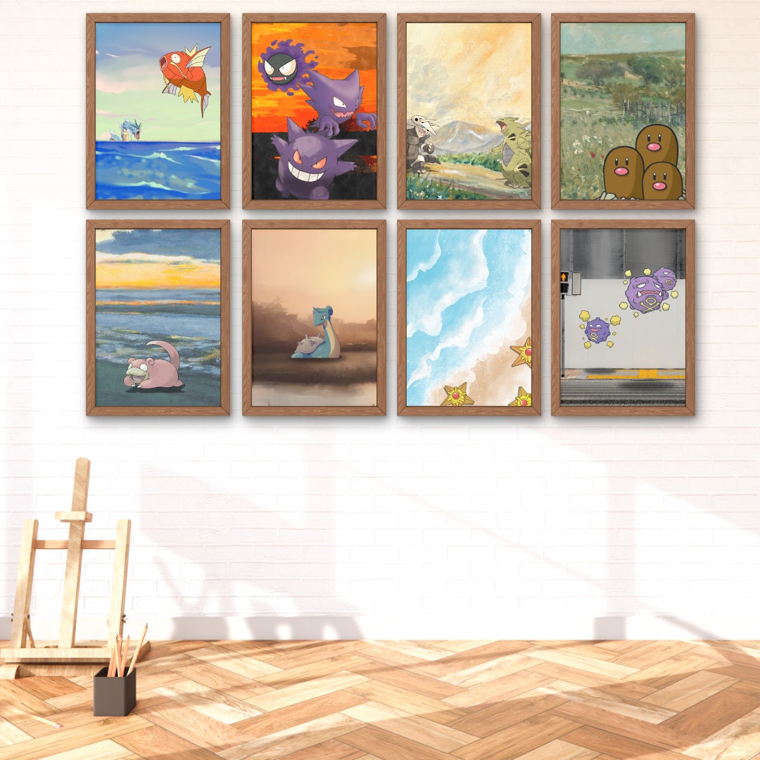 Pokemon Wall Art - Painting Digital Download Printable Poster - Etsy