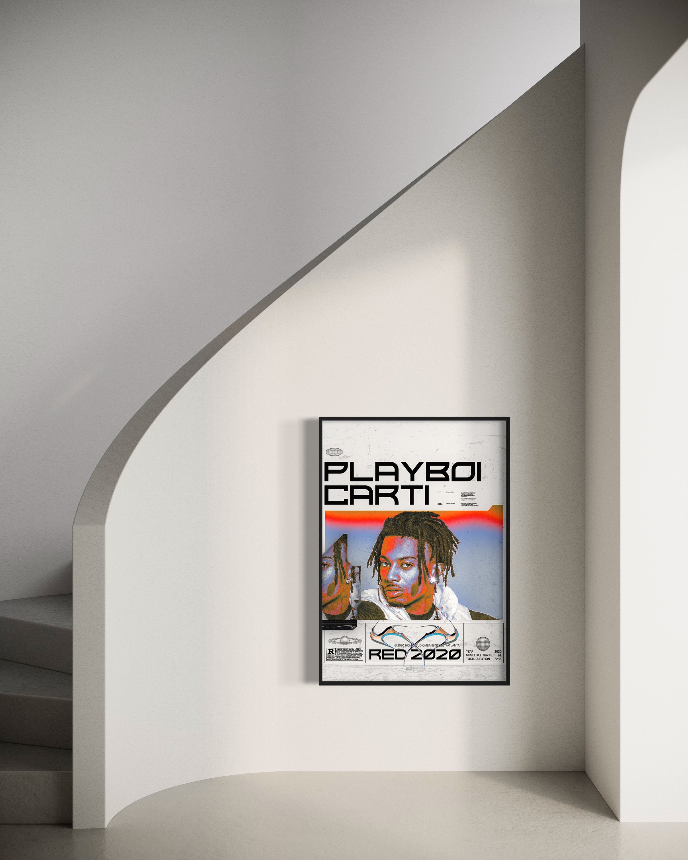 Playboi Carti, Whole Lotta Red, Poster, Music Poster, Hip-hop Art, Wall ...