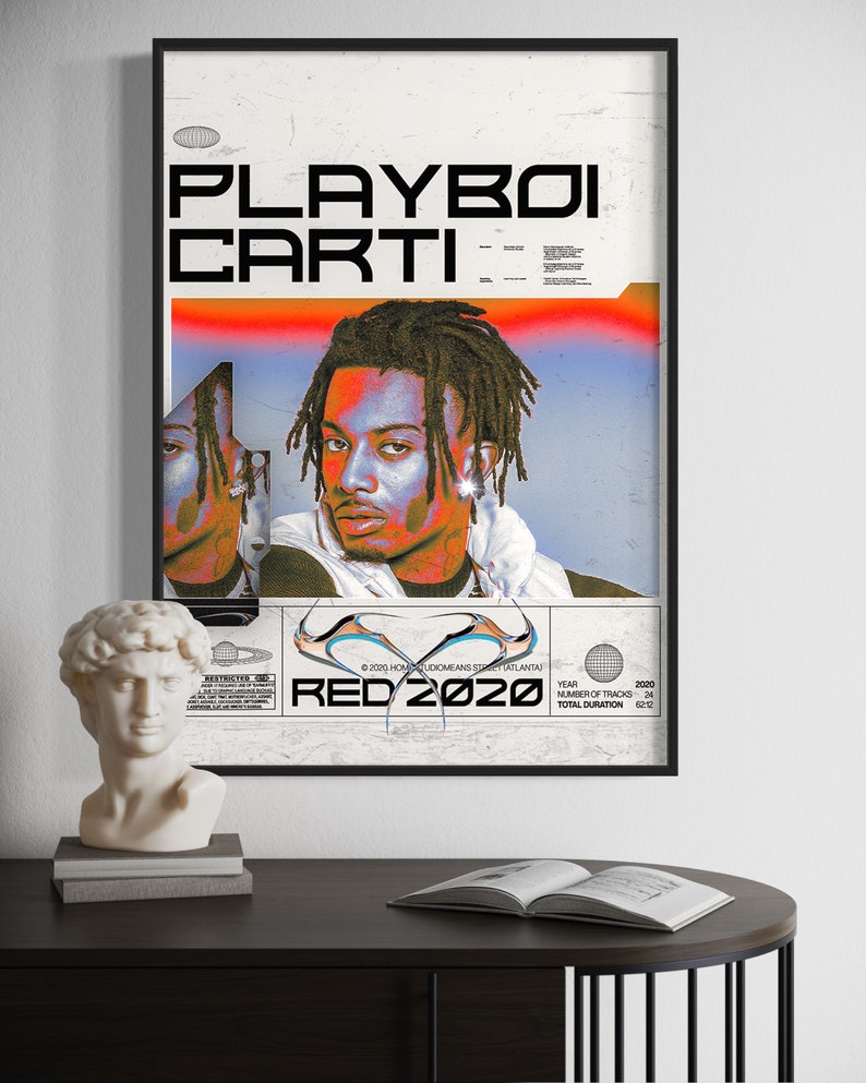 Playboi Carti, Whole Lotta Red, Poster, Music Poster, Hip-hop Art, Wall ...