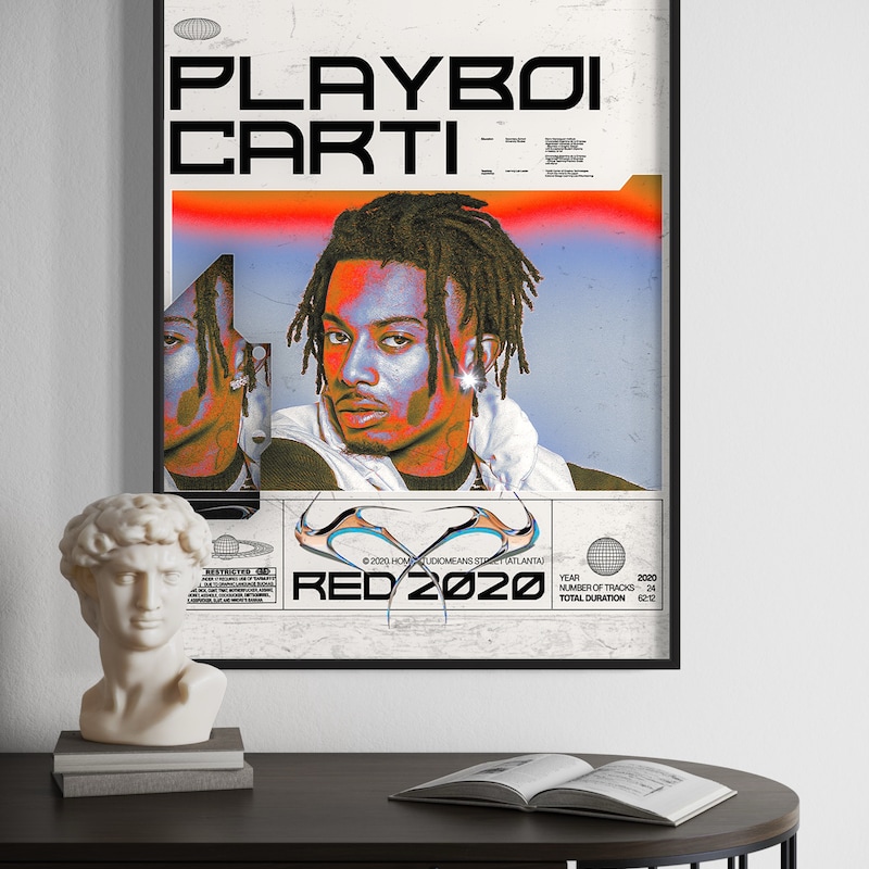 Whole Lotta Red Poster - Etsy