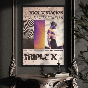 Xxxtentacion Poster, Bad Vibes Forever, Album Art, Digital Download ...