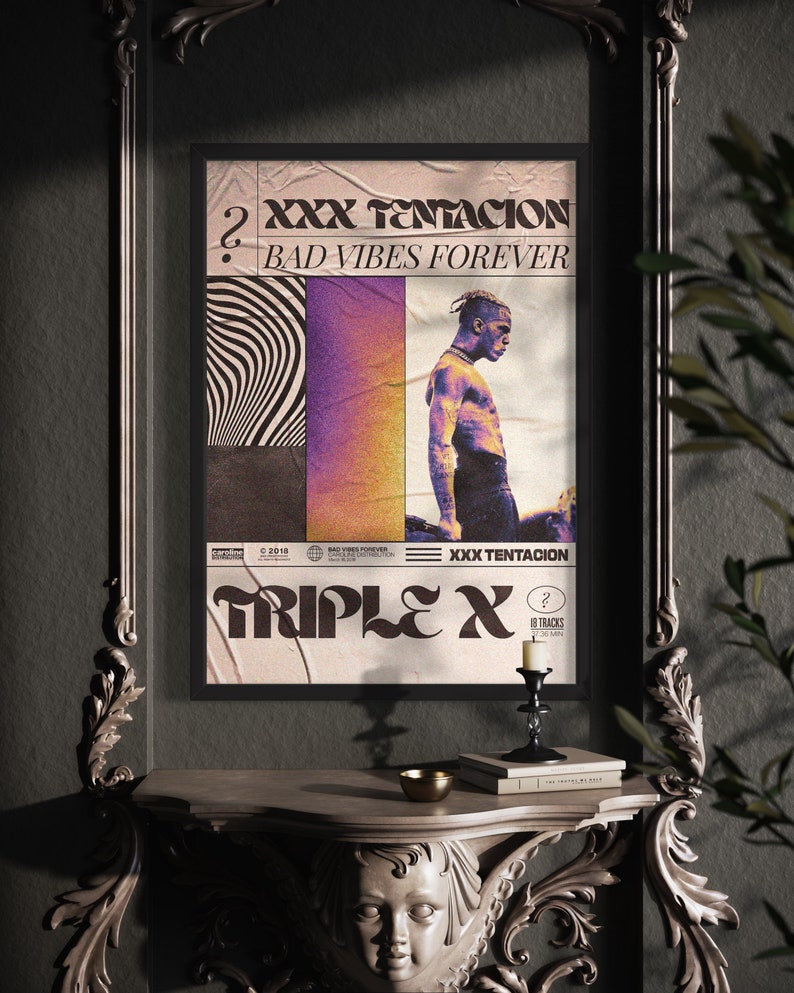 Xxxtentacion Poster Bad Vibes Forever Album Art Digital Download