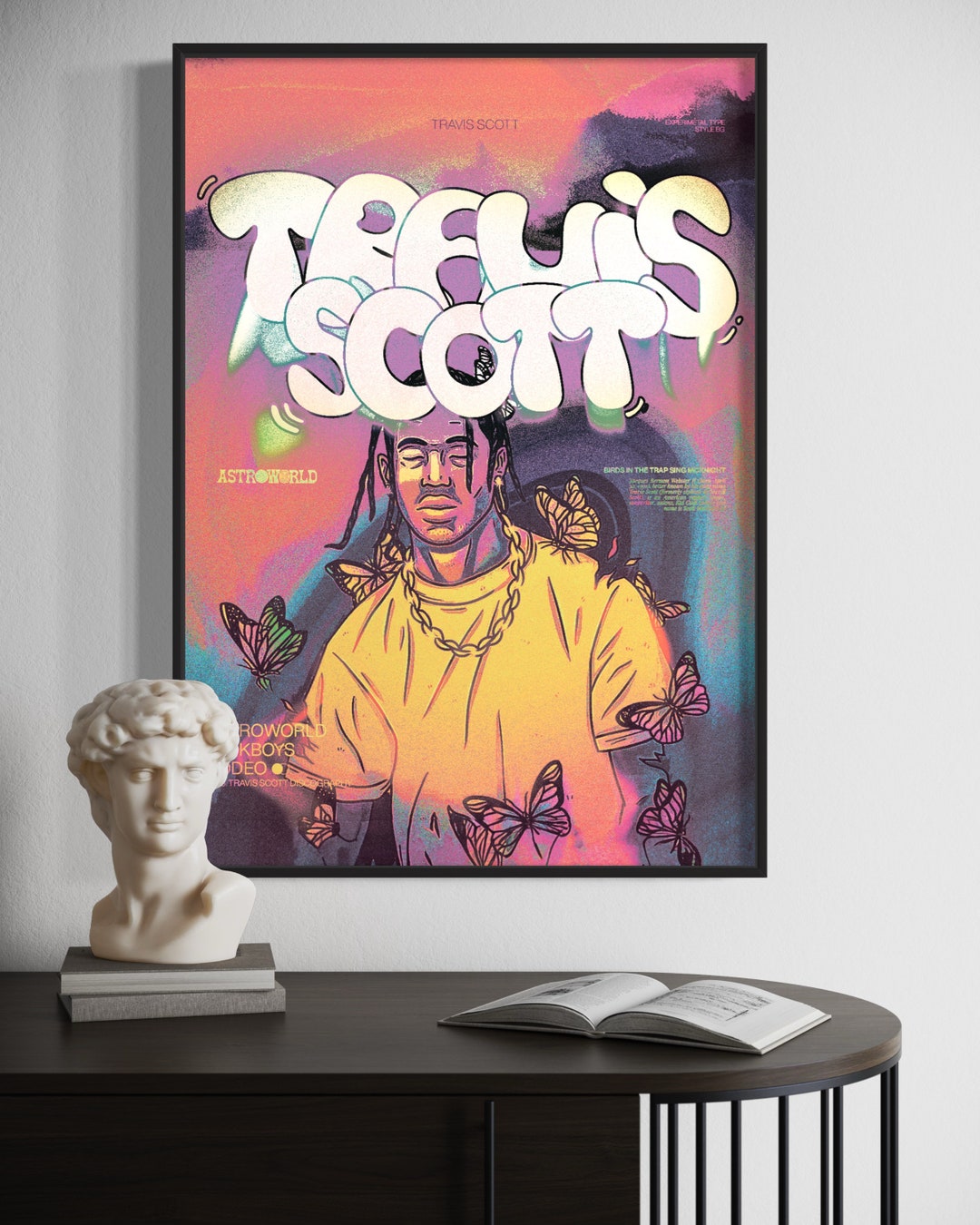Travis Scott , Astroworld, Poster, Music Poster, Hip-hop Art, Wall ...