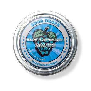 Sour Blue Raspberry Hard Candy Drops | No Artificial Dyes - Etsy