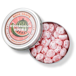 Sour Watermelon Hard Candy Drops | No Artificial Dyes - Etsy