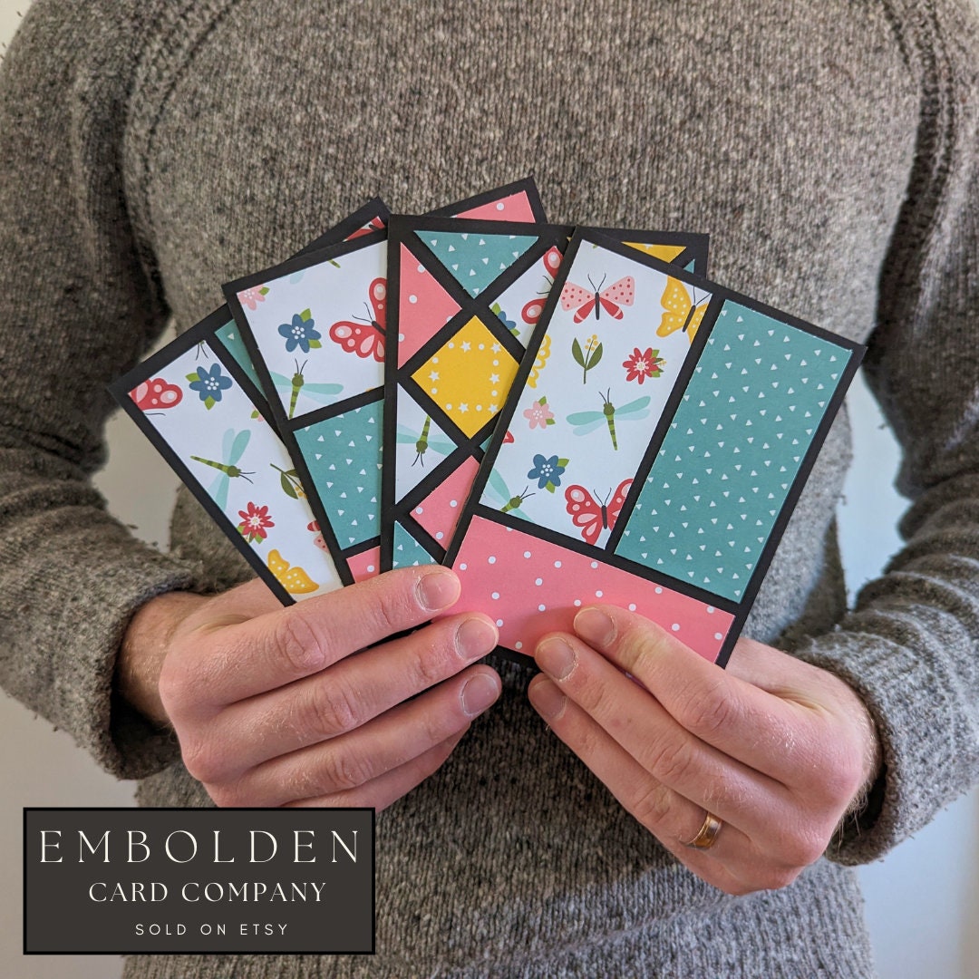 Handmade Blank Greeting Cards | All Occasions | Customizable Set of 4 ...