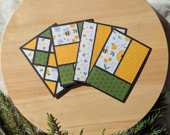 Handmade Card Set of 4 | Blank Customizable All Occasion Greeting Cards ...