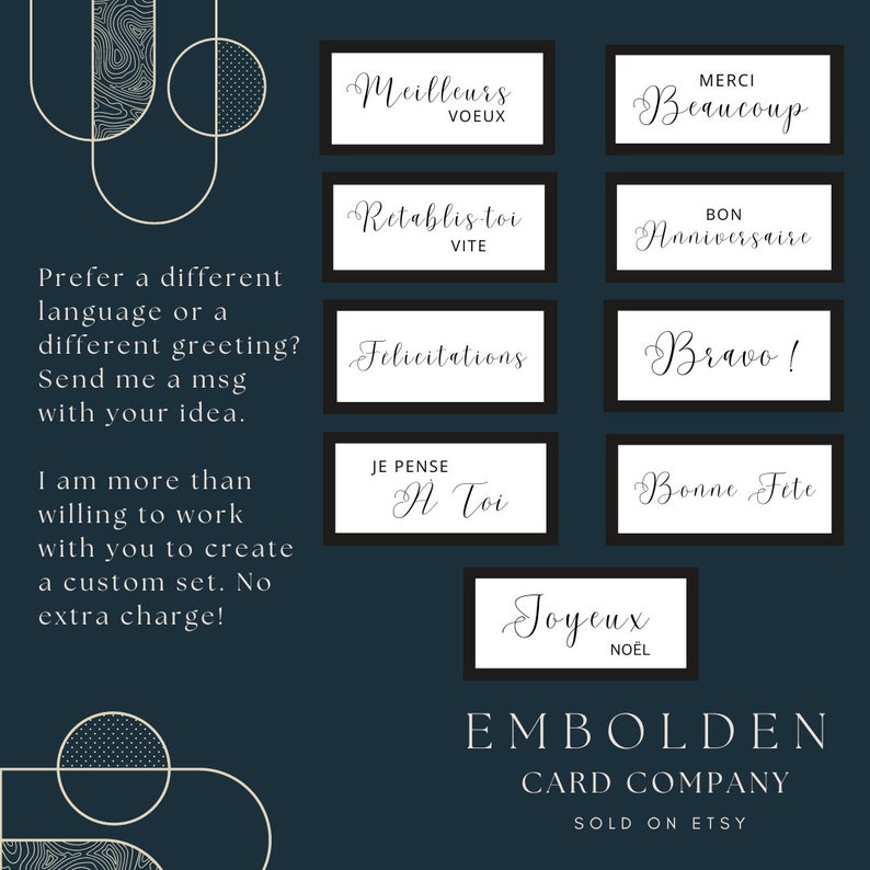 Handmade Blank Greeting Cards | All Occasions | Customizable Set of 4 ...