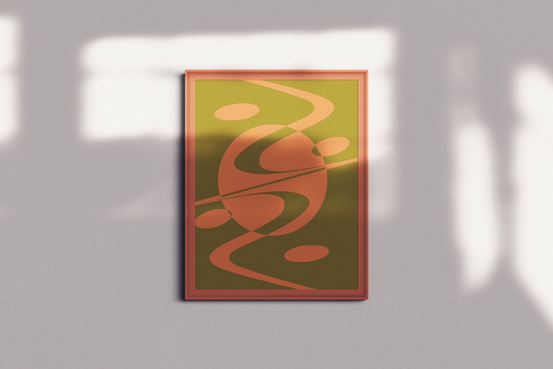 Original Print, Abstract Art, Deep Matte Giclee, 2 Toned, Wall Art ...