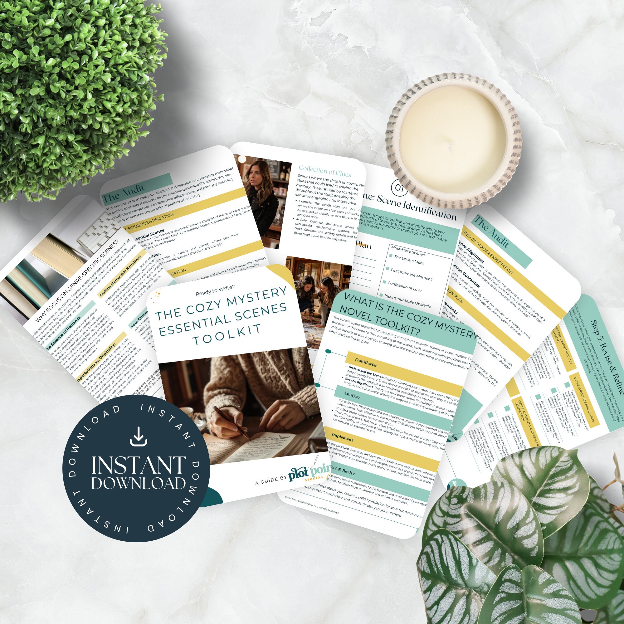 Cozy Mystery Workbook | Writing Planner | Novel Plotting | | Digital or ...