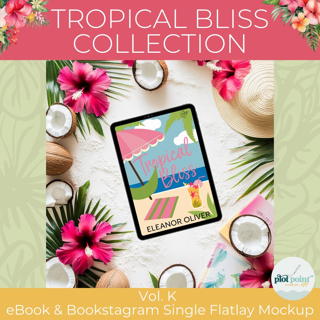 Island Ebook Mockup: Beach Book Cover Template (canva) - Etsy