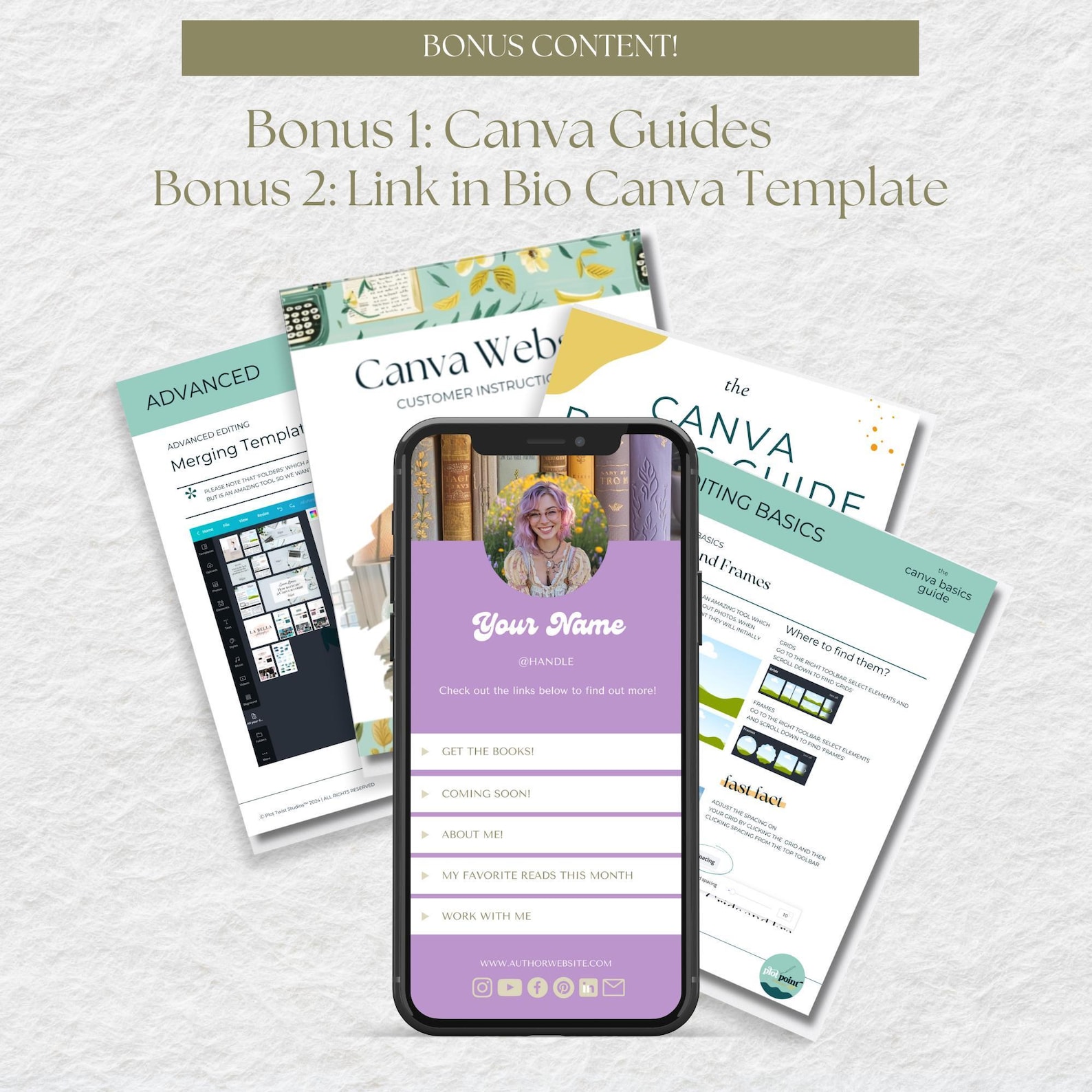Colorful Email Signature | Author Branding Kit, Canva Template, Social ...