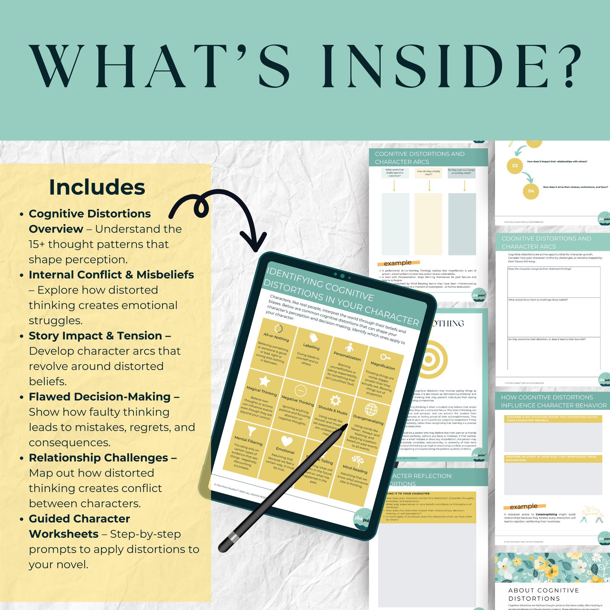 Flawed Character Workbook– Writing Worksheet Character Development ...