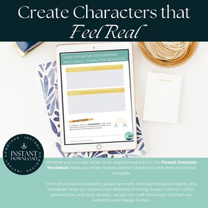 Flawed Character Workbook– Writing Worksheet Character Development ...