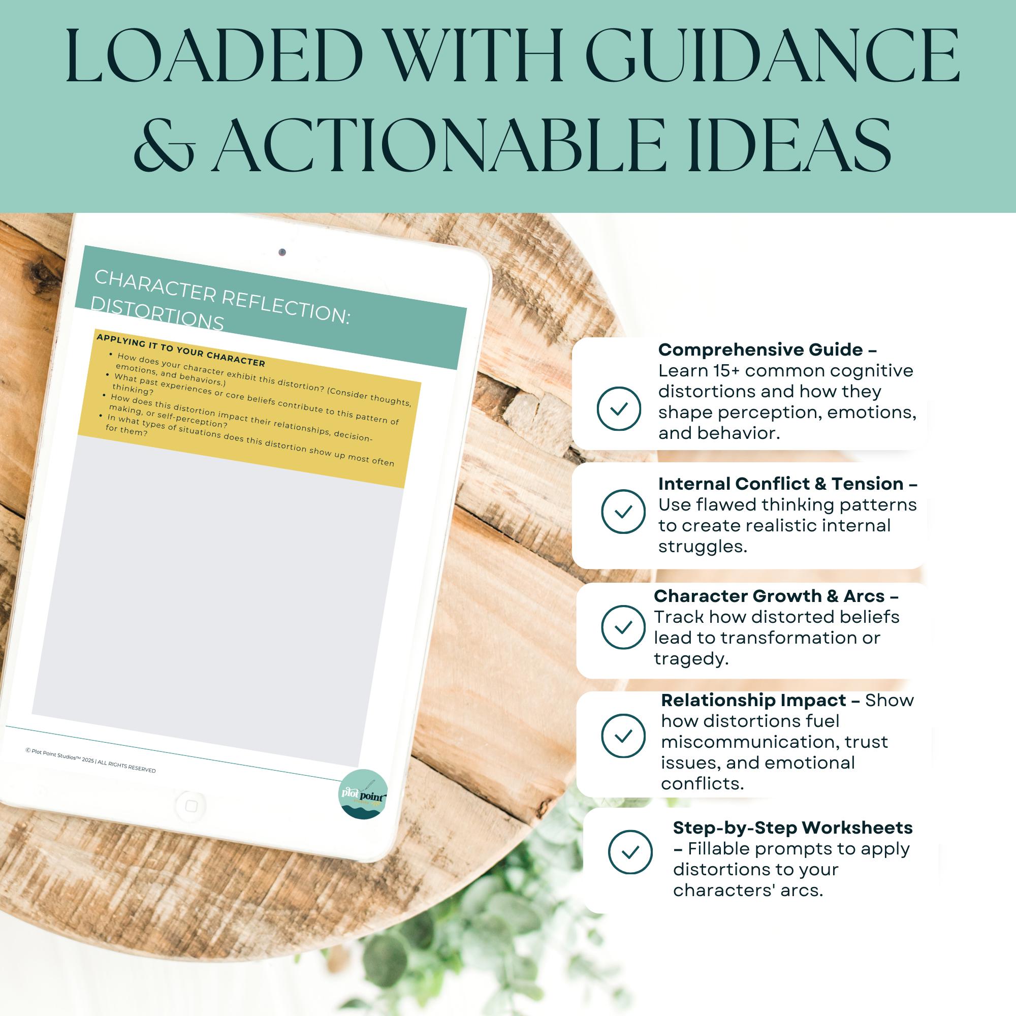 Flawed Character Workbook– Writing Worksheet Character Development ...