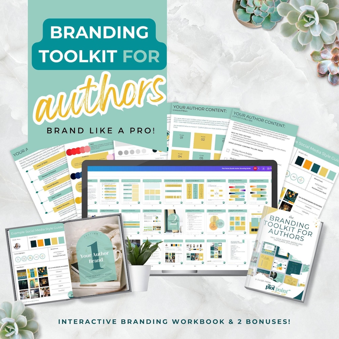 The Author Branding Toolkit Workbook, Digital or Printable Writer ...