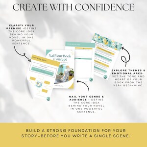 Book Concept Worksheet, Printable Fillable PDF for Writers | Novel ...