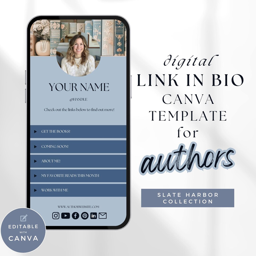 Link in Bio Template, Instagram Link in Bio Template, Canva Link in Bio ...