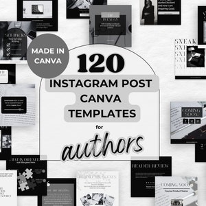 Social Media Templates for Authors, Instagram for Authors, Author ...