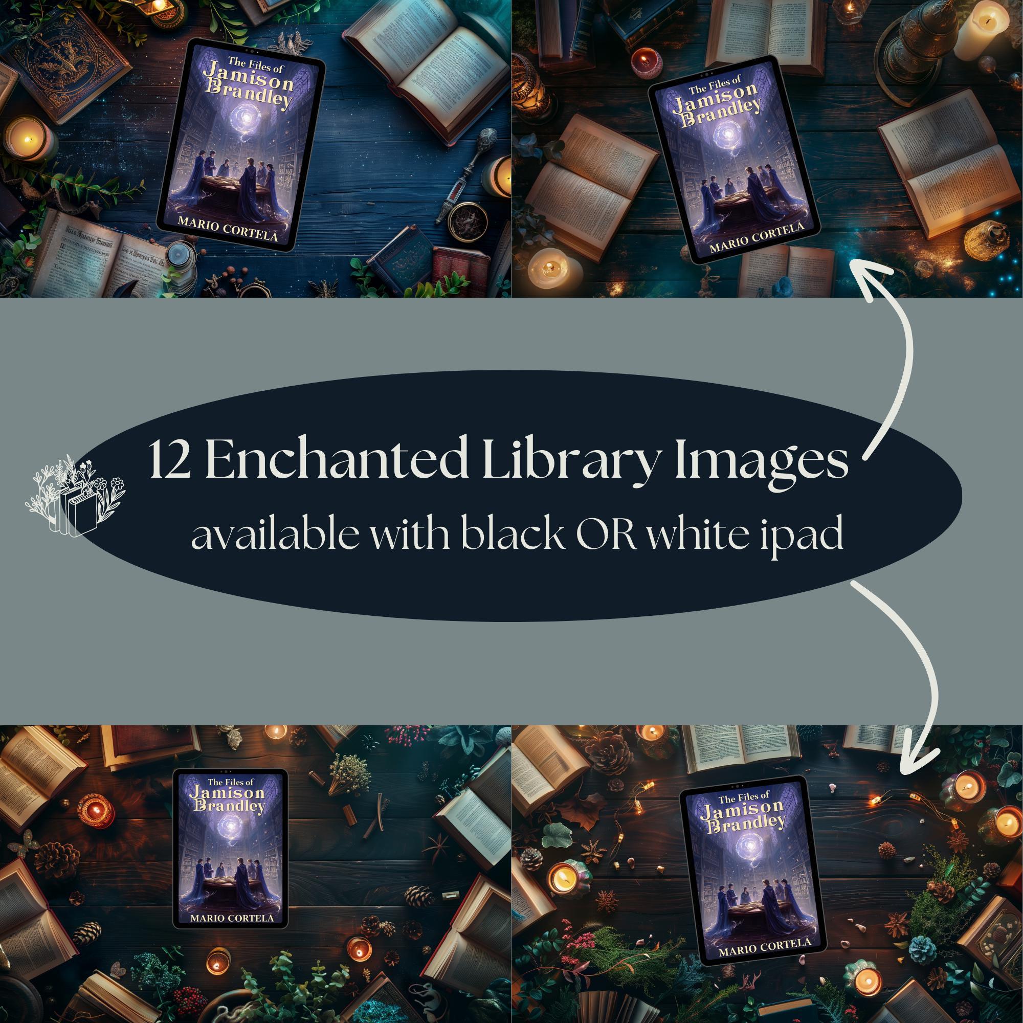 Enchanted Library Bookstagram Mockup Bundle | 12 Editable Ebook ...